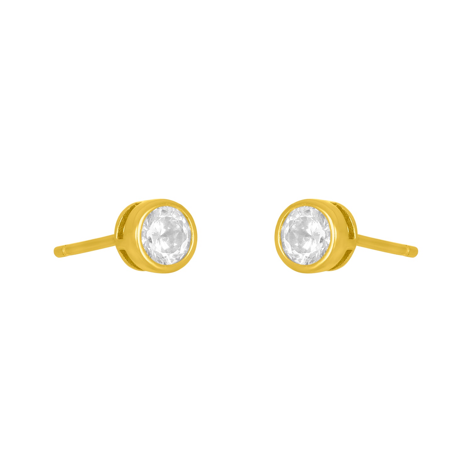 MARISOL BEZEL STUD 4MM